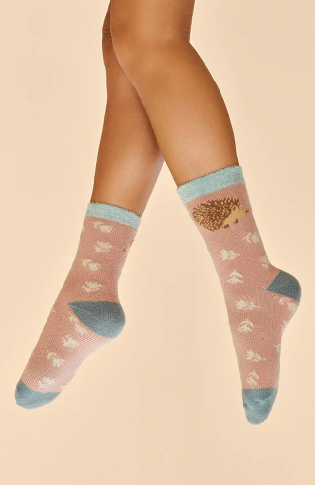 Happy Hedgehog Cosy Socks - Petal by Powder UK – Harlow North
