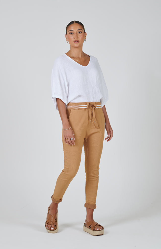 Archie Jogger - Caramel by Aalia – Harlow North