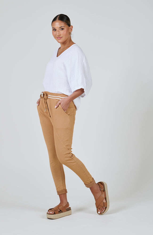 Archie Jogger - Caramel by Aalia – Harlow North