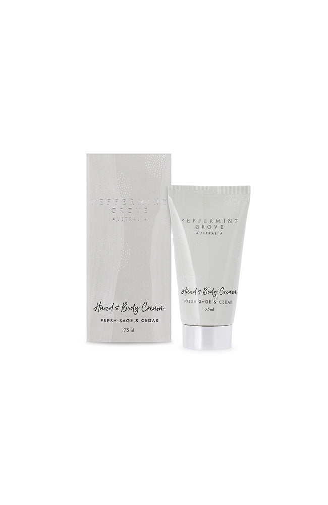 Fresh Sage & Cedar - Hand Cream Tube - 75ml by Peppermint Grove ...
