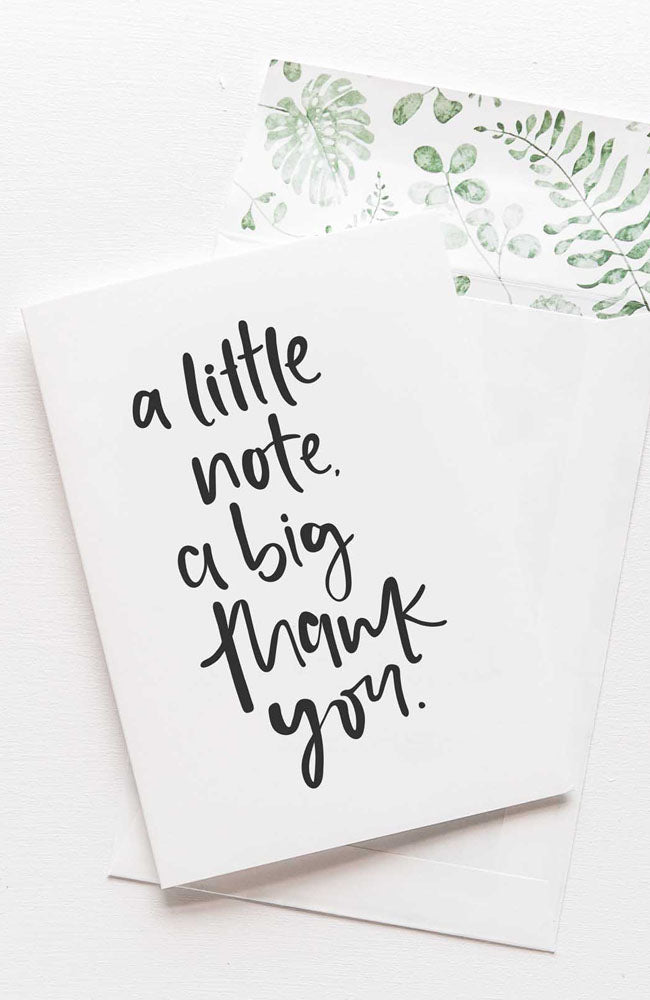 A Little Note, A Big Thank You Card by Emma Kate Co – Harlow North